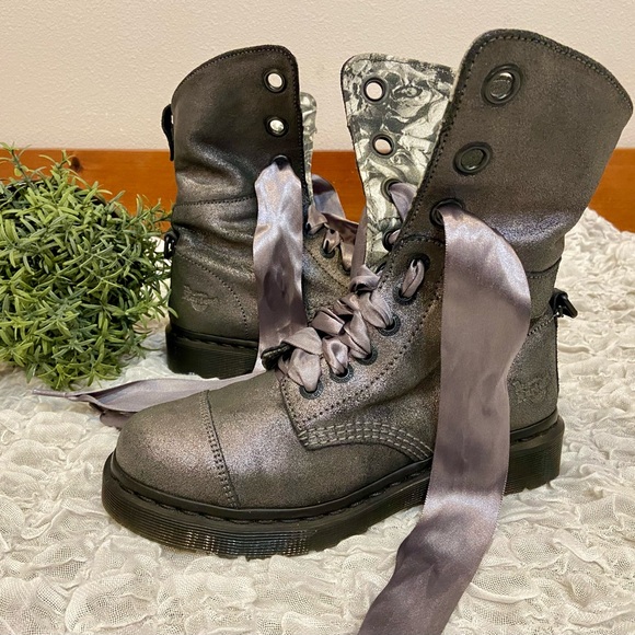 Dr. Martens | Shoes | Rare Dr Doc Marten Aimilie Moto Combat Lace Up ...